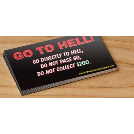 "Go To Hell" Card – The WHATEVER Network!