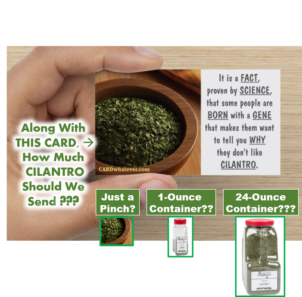 SEND CILANTRO (to those who LOVE to tell you- why they HATE CILANTRO ...